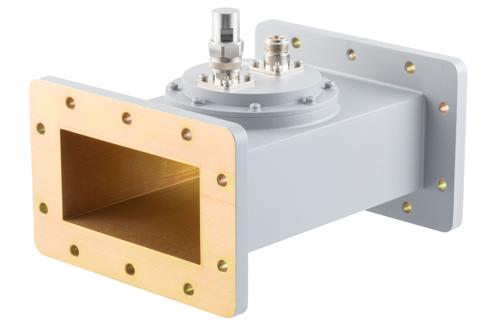 WR-430 Waveguide 50 dB Loop Coupler, CPR430F Flange, N Female Coupled ...