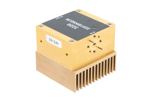 WR-12 Waveguide Power Amplifier, E Band, 71 GHz to 76 GHz, 35 dB Gain ...