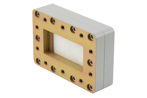 WR-284 Waveguide Pressure Window, CPR284F and CPR284G Flanges, Aluminum