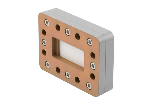 WR-187 Waveguide Pressure Window, CPR187F and CPR187G Flanges, Aluminum