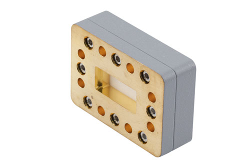 WR-112 Waveguide Pressure Window, CPR112F and CPR112G Flanges, Brass