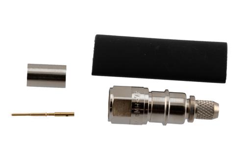 75 Ohm F Male Connector Crimp/Solder Attachment for LMR-240-75, LMR-240 ...