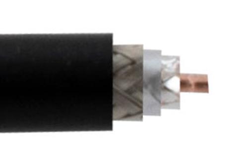 Low PIM Flexible TCOM-195-FR Fire Rated Coax Cable Triple Shielded with ...