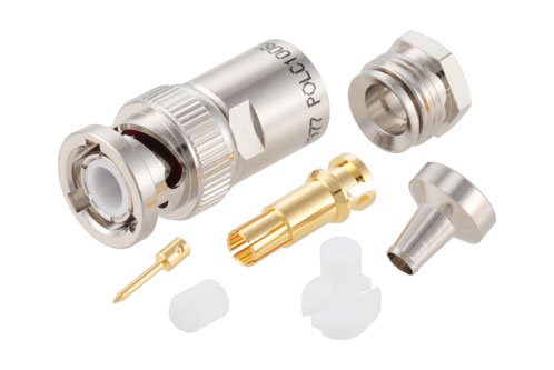 75 Ohm TRB Plug 1553 Connector Crimp/Solder Attachment for TRC-75-1,