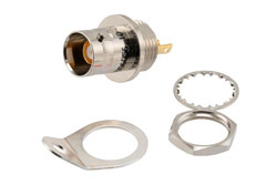 78 Ohm TRB Jack Bulkhead Mount 1553 Connector Solder Attachment TRB PLUG,