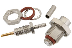 10-32 Female Bulkhead to 10-32 Female Bulkhead Cable Using RG178 Coax ...