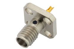 SSMA Female Connector Solder Attachment 4 Hole Flange Solder Cup ...