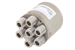 SP6T Electromechanical Relay Normally Open Switch, DC to 10 GHz, 50W ...