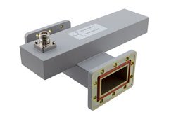 WR-229 Waveguide 40 dB Crossguide Coupler, CPR-229G Flange, N Female Coupled Port, 3.22 GHz to 4 ...