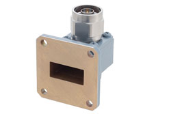 WR-90 CPR-90G Grooved Flange to Type N Male Waveguide to Coax Adapter ...